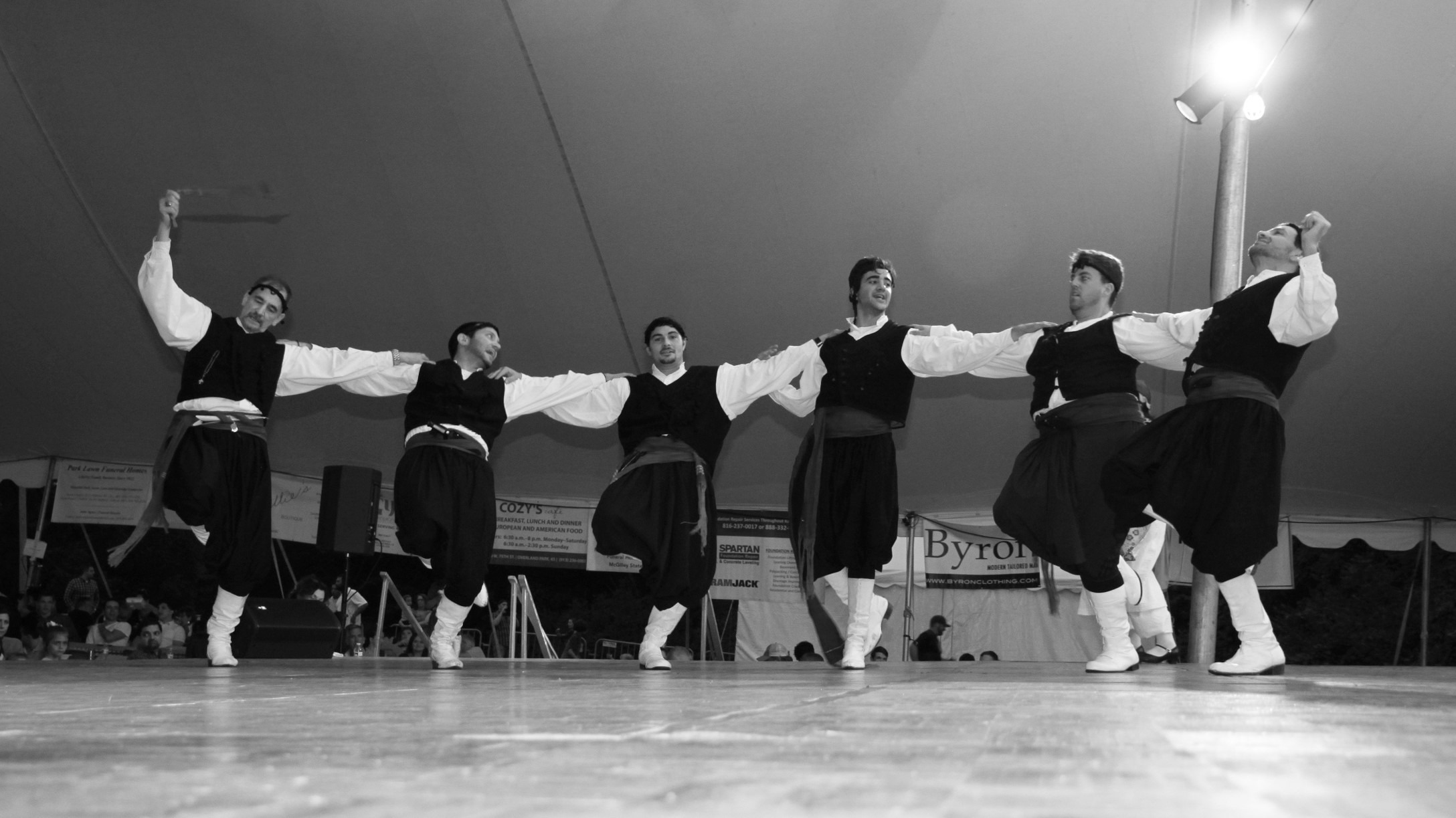 Greek dancers bw – Martin City Telegraph